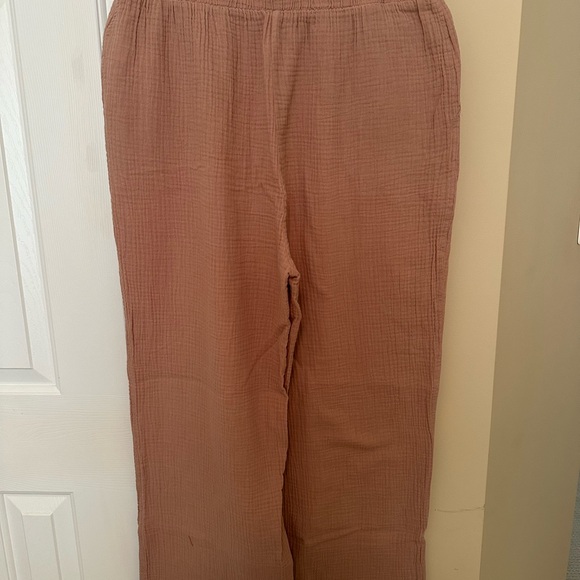 Faherty | Pants & Jumpsuits | Faherty Organic Cotton Gauze Wide Leg ...